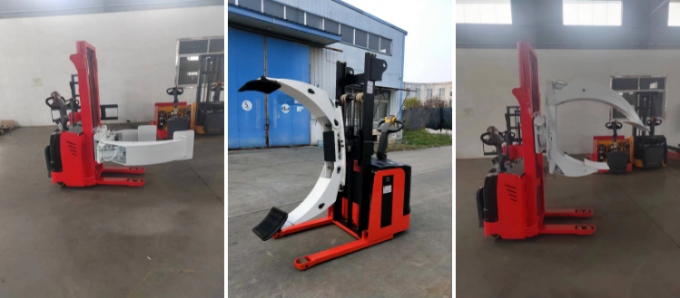 1ton/2ton 4m Electric Forklift Stacker With Clamp For Lift Truck