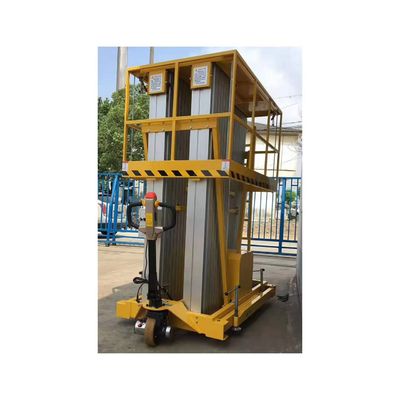 portable hydraulic one single man aluminum alloy work platform ladder ...