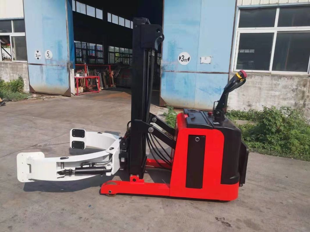 Full electric rotating roller clamp lift 1000kg 1.6m automatic paper roll stacker lift
