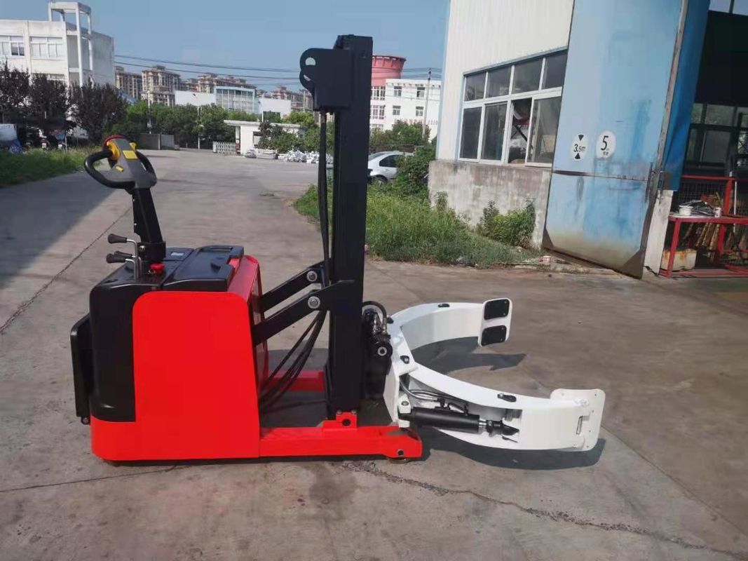 500kg 1000kg paper drum full electric stacker with clamp paper drum ...