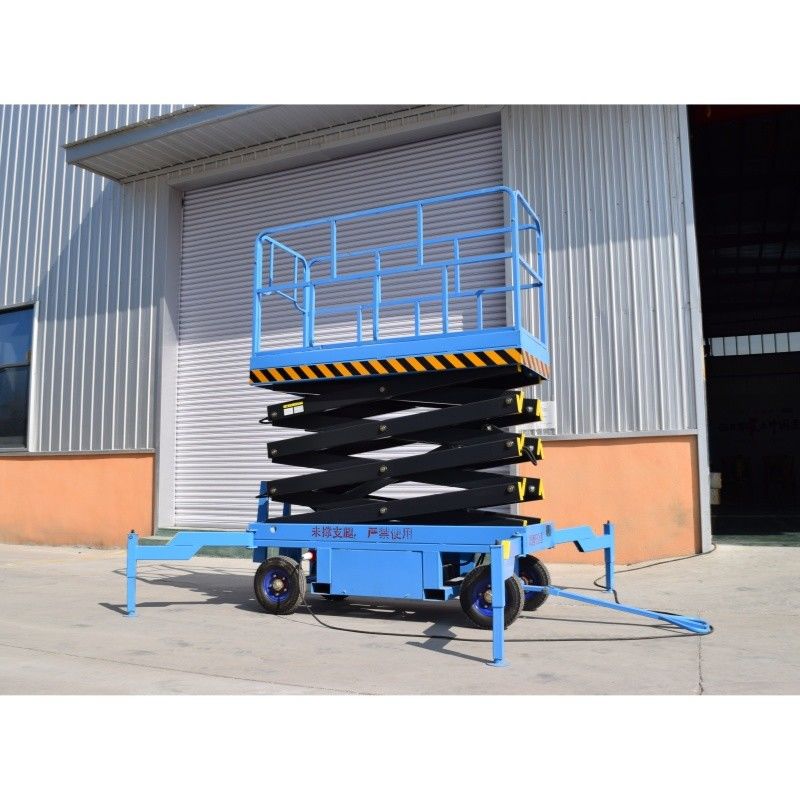 portable hydraulic one single man aluminum alloy work platform ladder ...