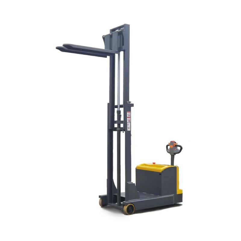 full electric counterbalanced walkie pallet pedestrian stacker 1ton 3meter